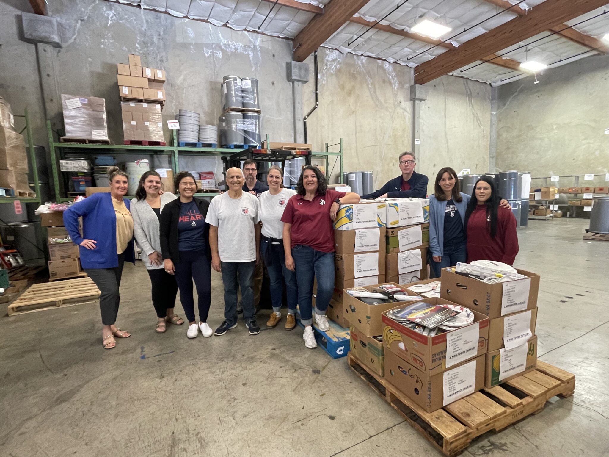 Justin Siena Students Help At Food Bank – Community Action of Napa Valley